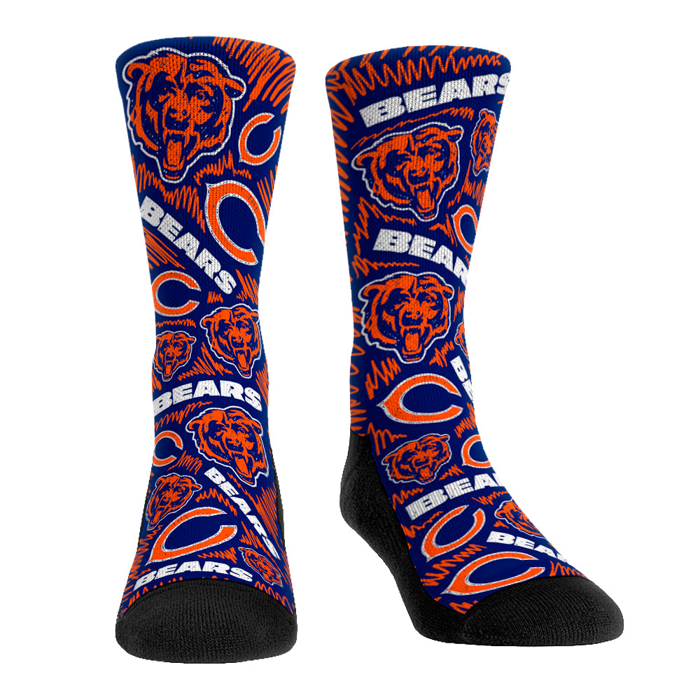 Chicago Bears - Logo Sketch - NFL Socks - Rock 'Em Socks