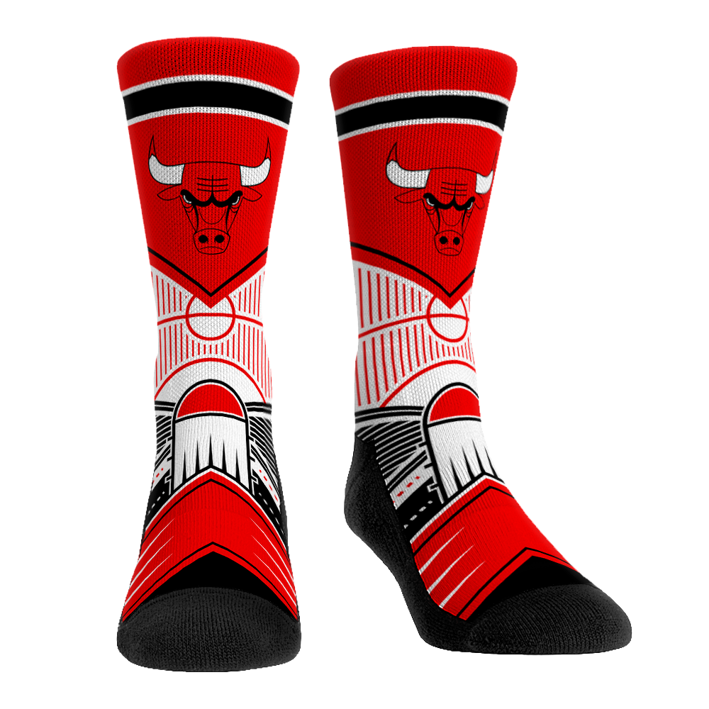 Chicago Bulls Socks - Full Court Press Socks - NBA Socks - Rock 'Em Socks