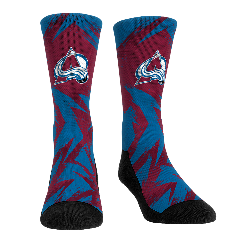 Colorado Avalanche Socks - Game Paint - NHL Socks - Rock 'Em Socks