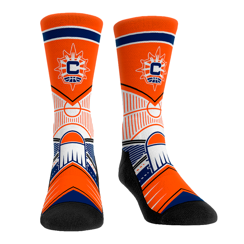 Connecticut Sun Socks - Full Court Press - WNBA Socks - Rock 'Em Socks