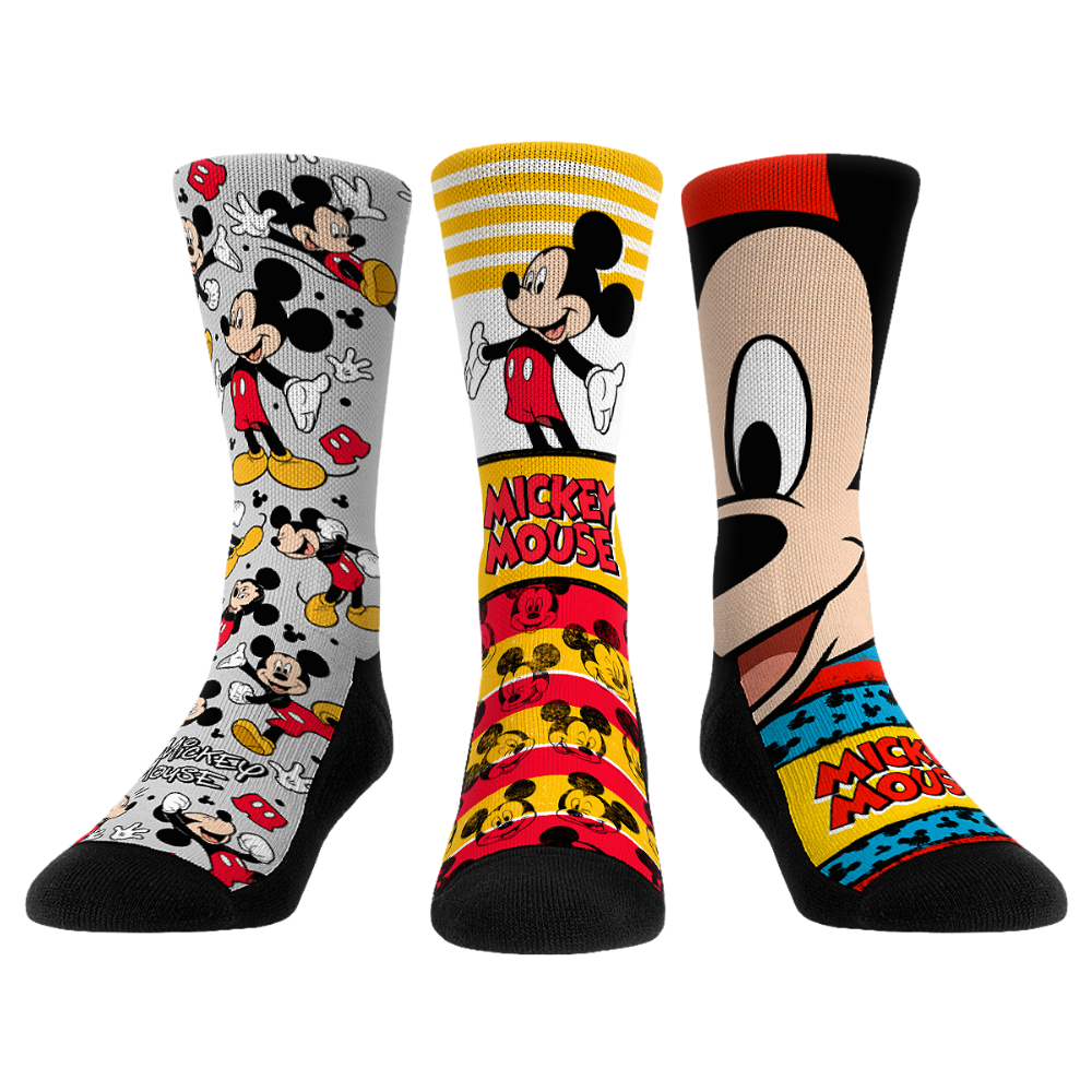 Mickey Mouse Socks - 3-Pack - Disney Socks - Rock 'Em Socks