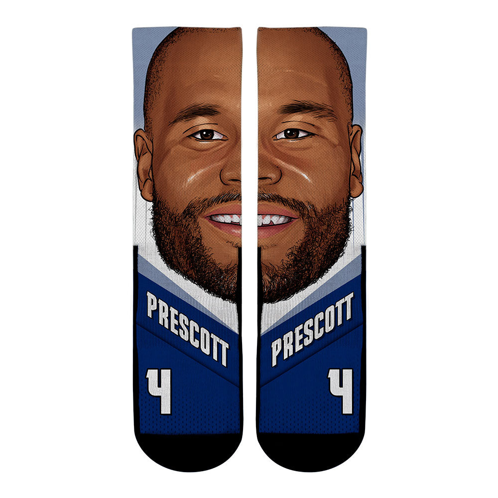 Dak Prescott Socks - Game Face Socks - Rock 'Em Socks - NFLPA