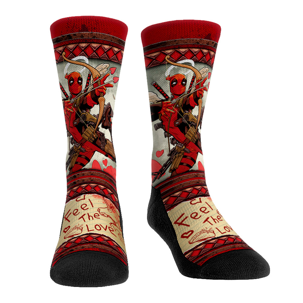 Deadpool Socks - Rock 'Em Socks - Marvel Socks - Feel The Love