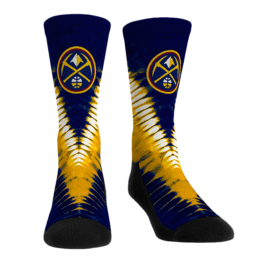 Denver Nuggets Socks - V Shape Tie Dye - NBA Socks - Rock 'Em Socks