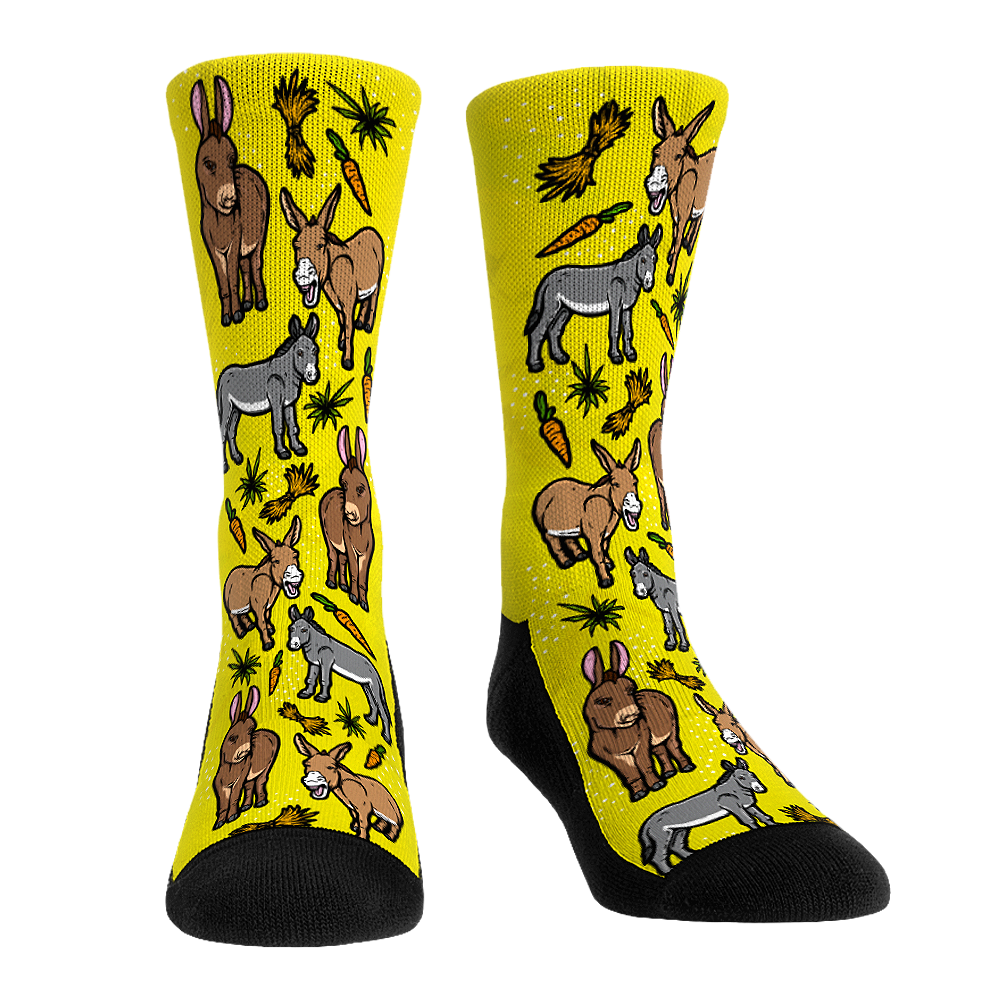 Donkey Socks - All-Over - Animals Collection - Rock 'Em Socks
