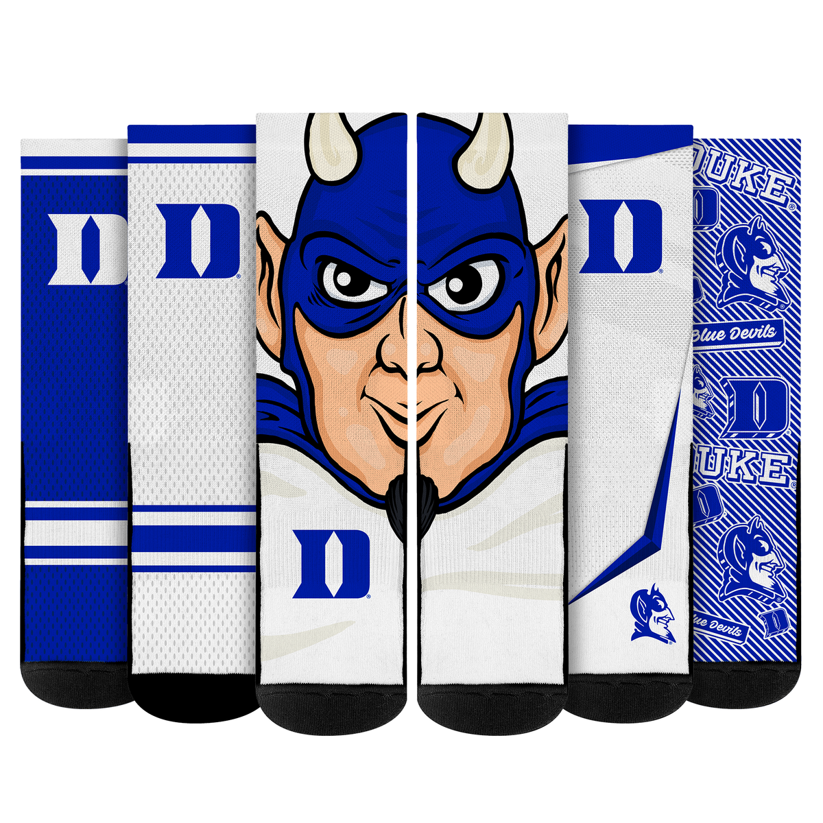 Duke Blue Devils - Super Fan Bundle 5-Pack – Rock 'Em Socks