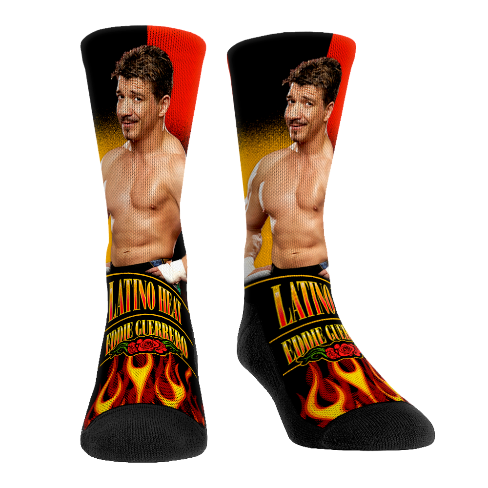 Eddie Guerrero Socks - Stare Down - WWE Socks - Rock 'Em Socks