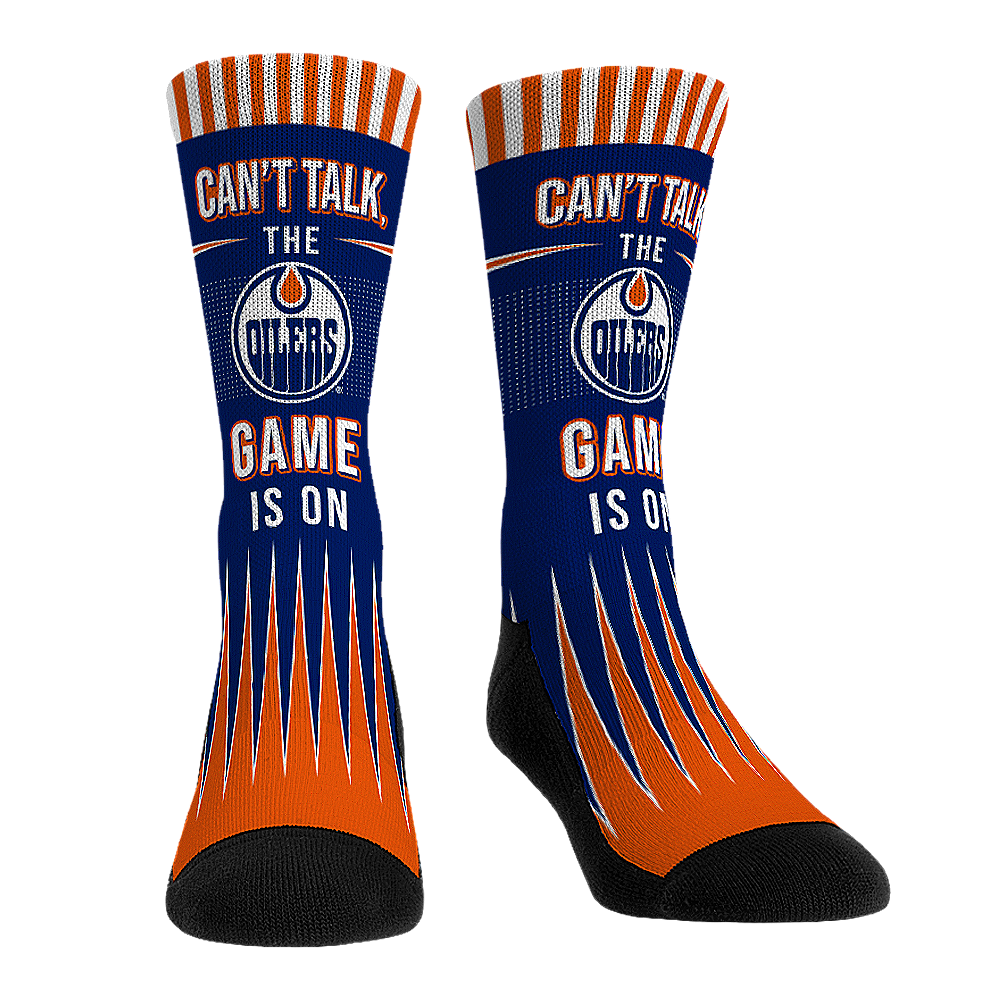 Edmonton Oilers Socks - Can't Talk - NHL Socks - Rock 'Em Socks