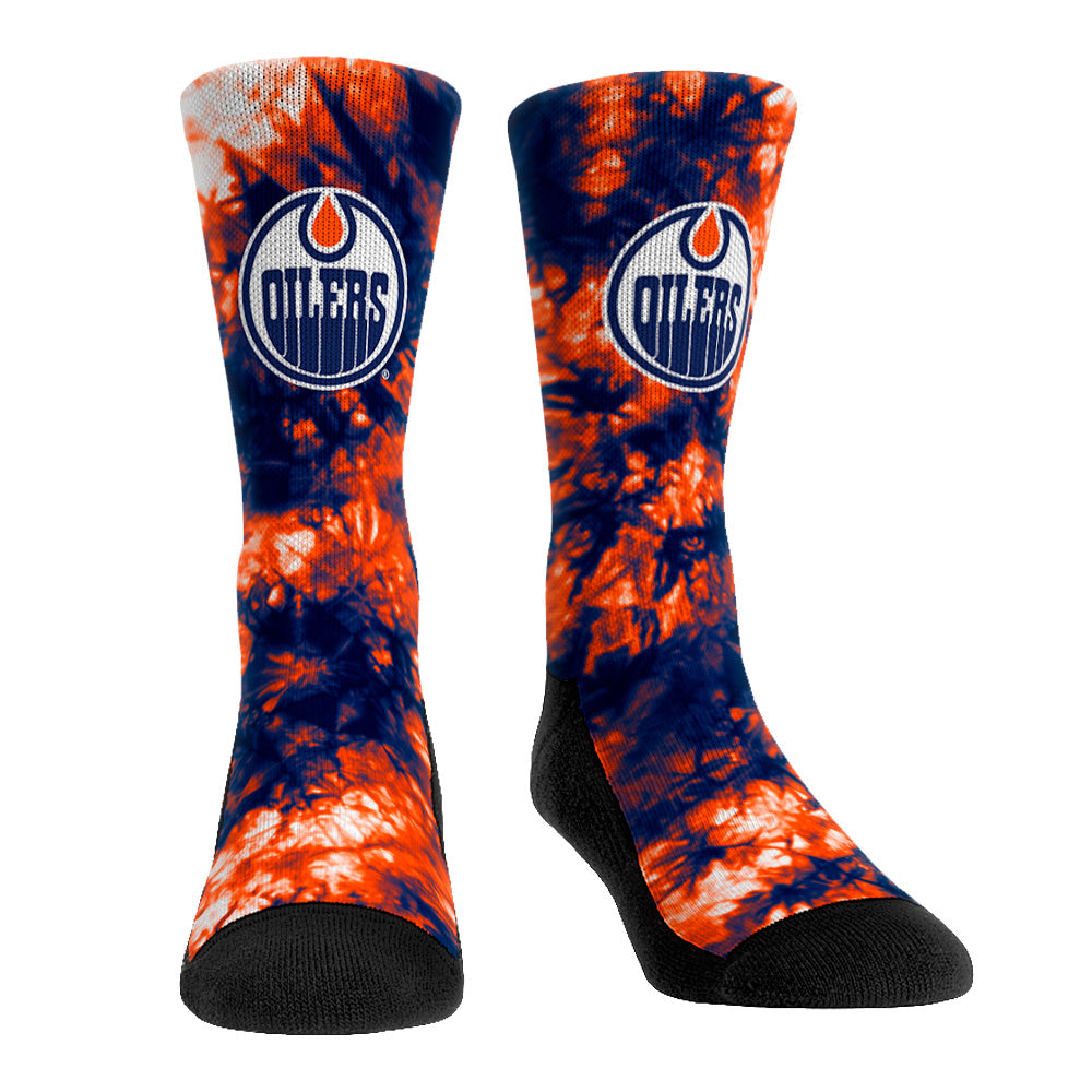 Edmonton Oilers Socks - Team Tie Dye Socks - NHL Socks - Rock 'Em Socks