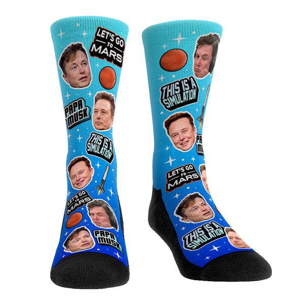 Elon Musk Socks - Catchphrase- Rock 'Em Socks