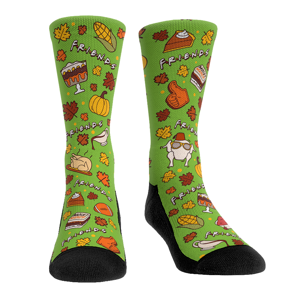 Friends Socks - Thanksgiving All-Over - Rock 'Em Socks