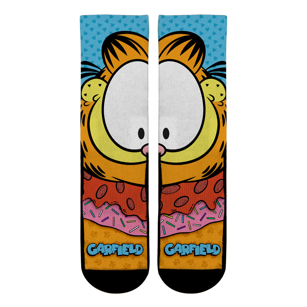Garfield Socks - Split Face - Rock 'Em Socks - Nickelodeon Socks