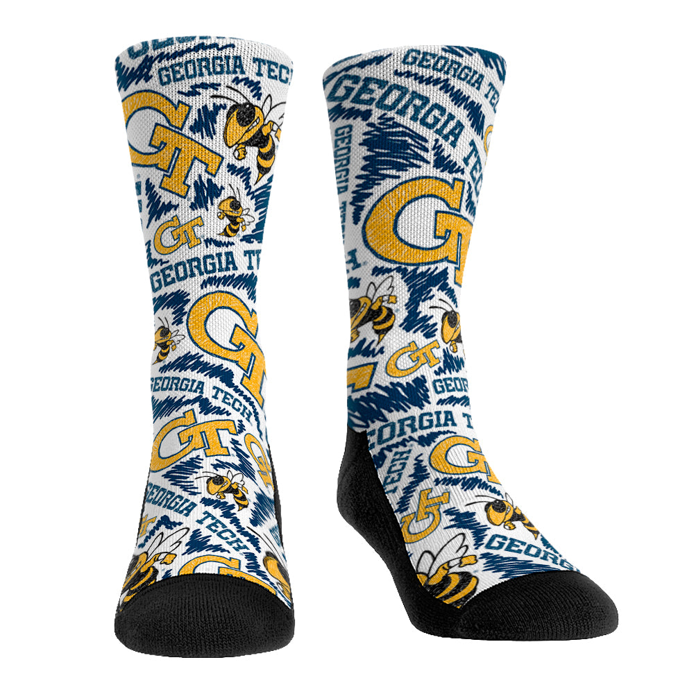 Georgia Tech Yellow Jackets - Logo Sketch – Rock 'Em Socks