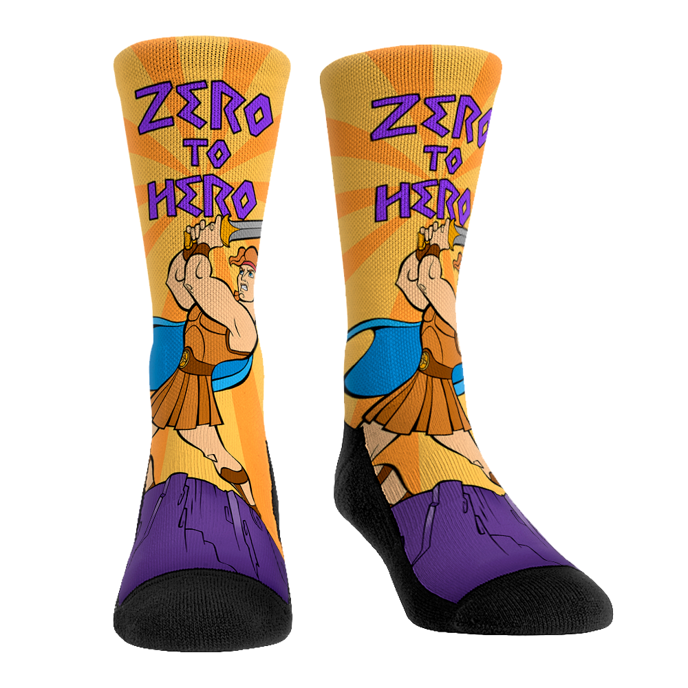 Hercules Socks - Zero to Hero - Disney Socks - Rock 'Em Socks