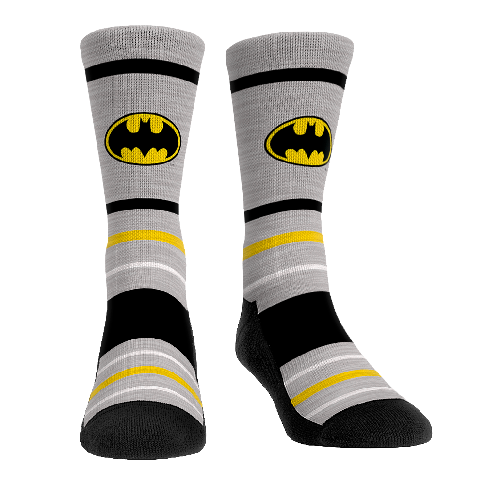 Batman Socks - Classic Stripes - Rock 'Em Socks - DC Comics Socks