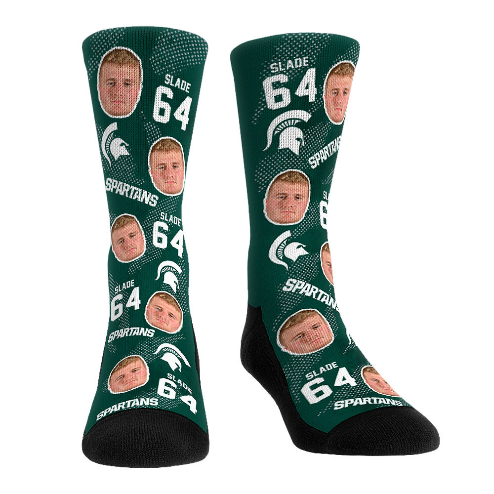 Michigan State Socks - Football Guy - Rock 'Em Socks - NIL