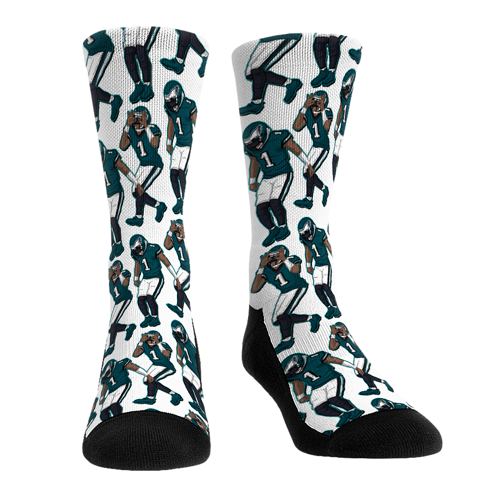 Jalen Hurts Socks - Philadelphia Eagles Socks - Rock 'Em Socks - NFL