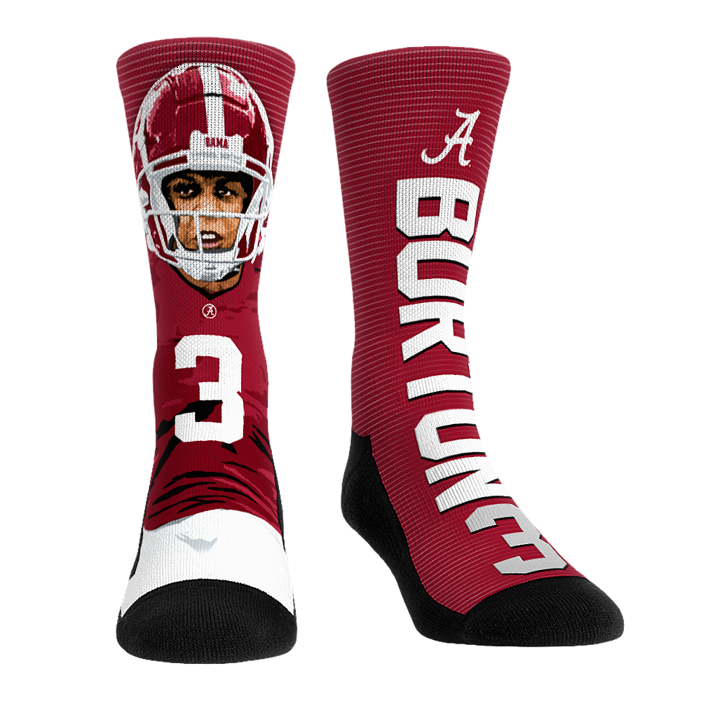 Alabama Crimson Tide Socks - Football Guy - Rock 'Em Socks - NIL