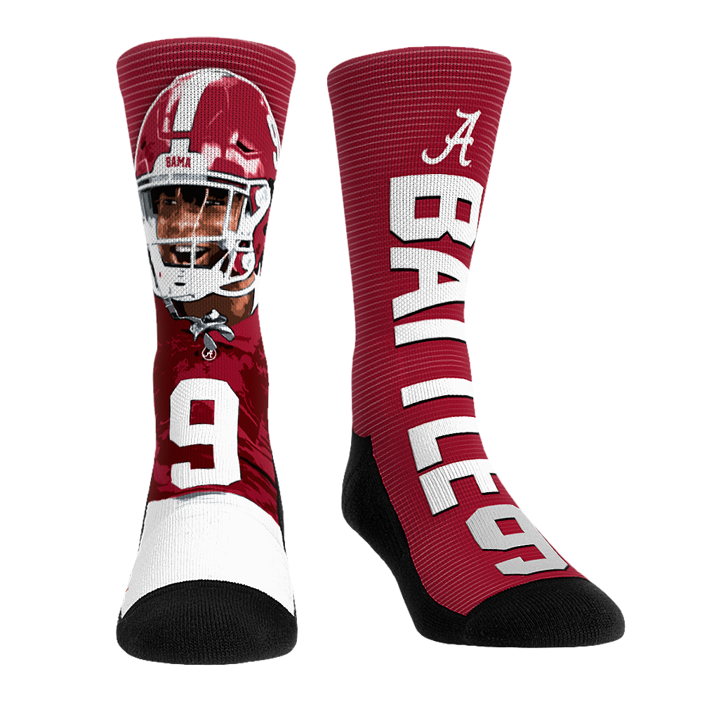 Alabama Crimson Tide Socks - Football Guy - Rock 'Em Socks - NIL