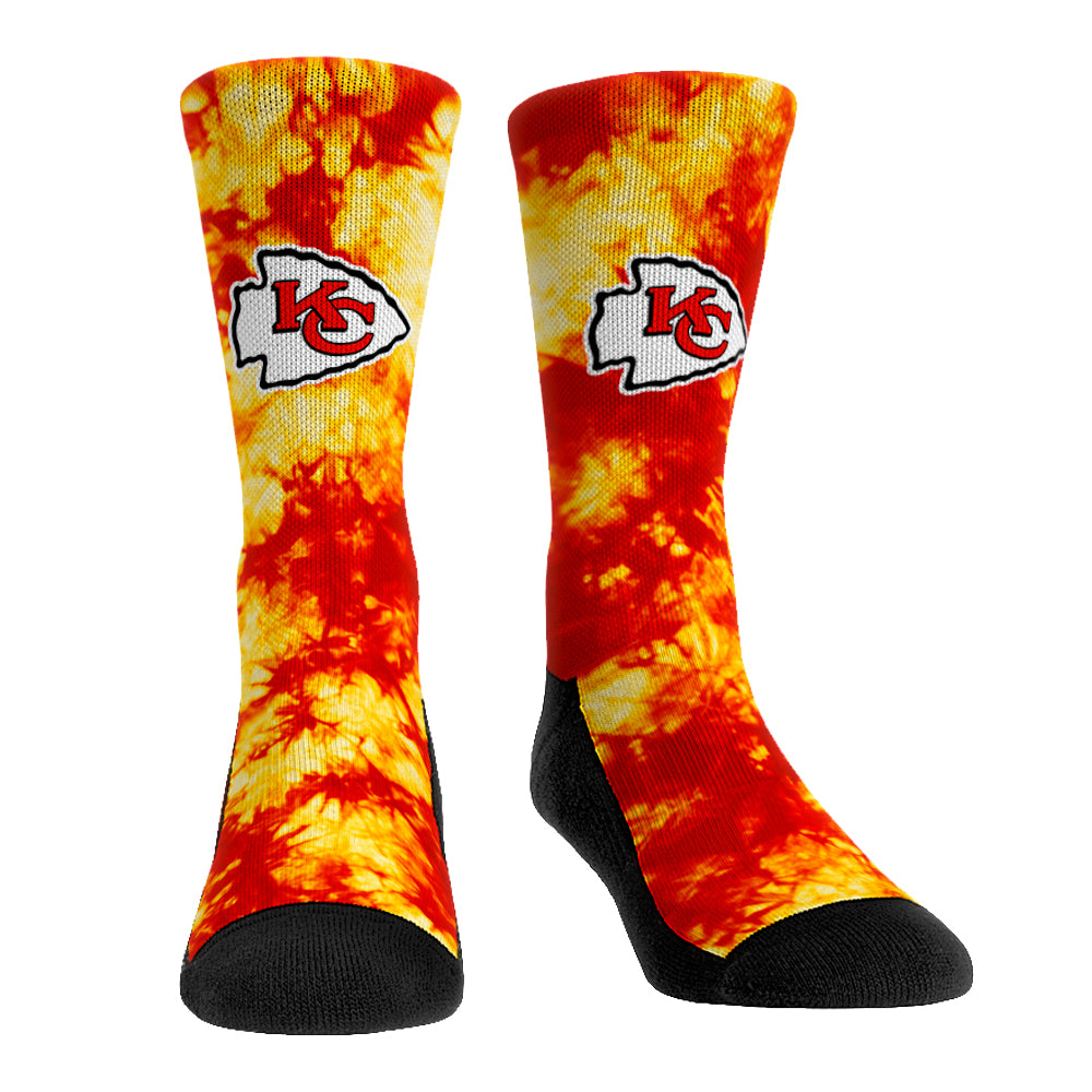 Kansas City Chiefs Socks - Team Tie Dye Socks - NFL Socks - Rock 'Em Socks