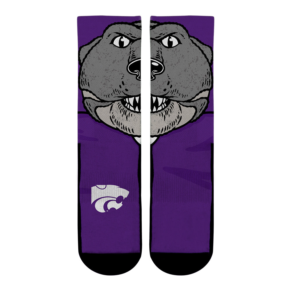Kansas State Wildcats Socks - Rock 'Em Socks - Willie The Wildcat