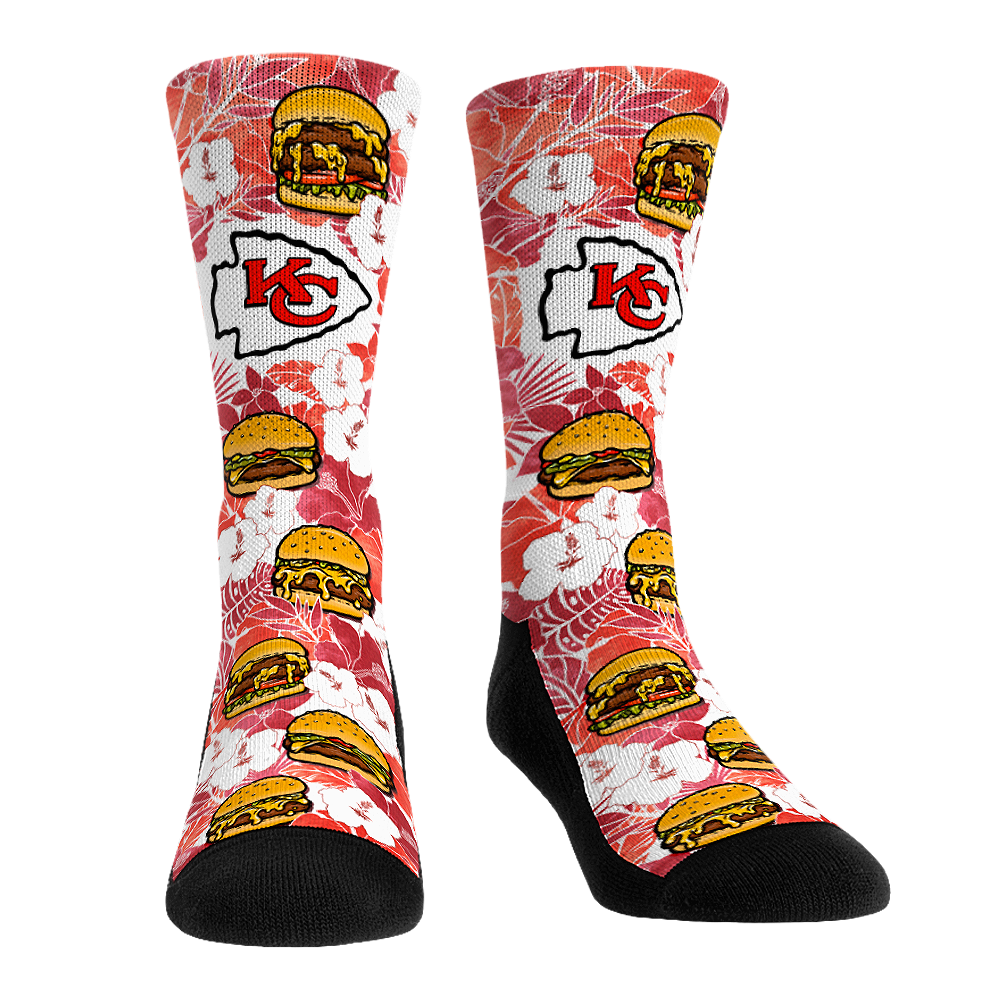 Kansas City Chiefs - Chiefsburger in Paradise - NFL Socks - Rock 'Em Socks