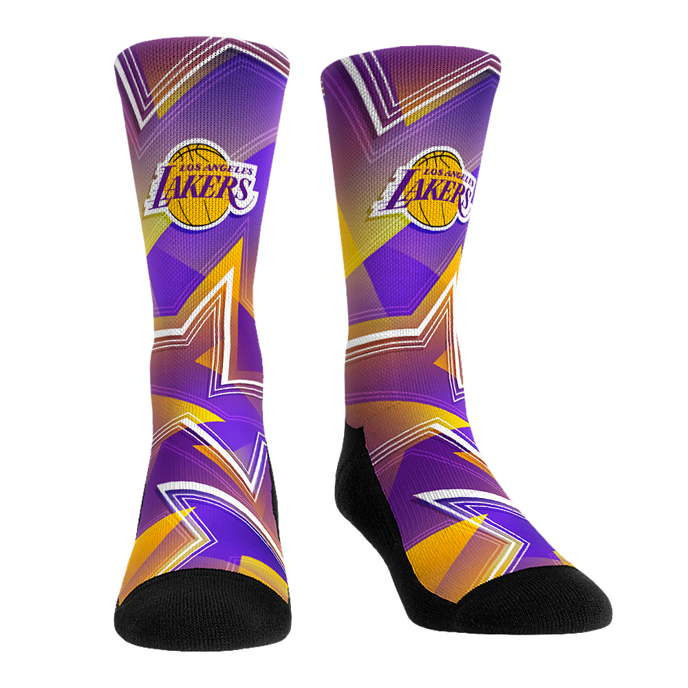 Los Angeles Lakers Socks Fast Break Nba Socks Rock Em Socks