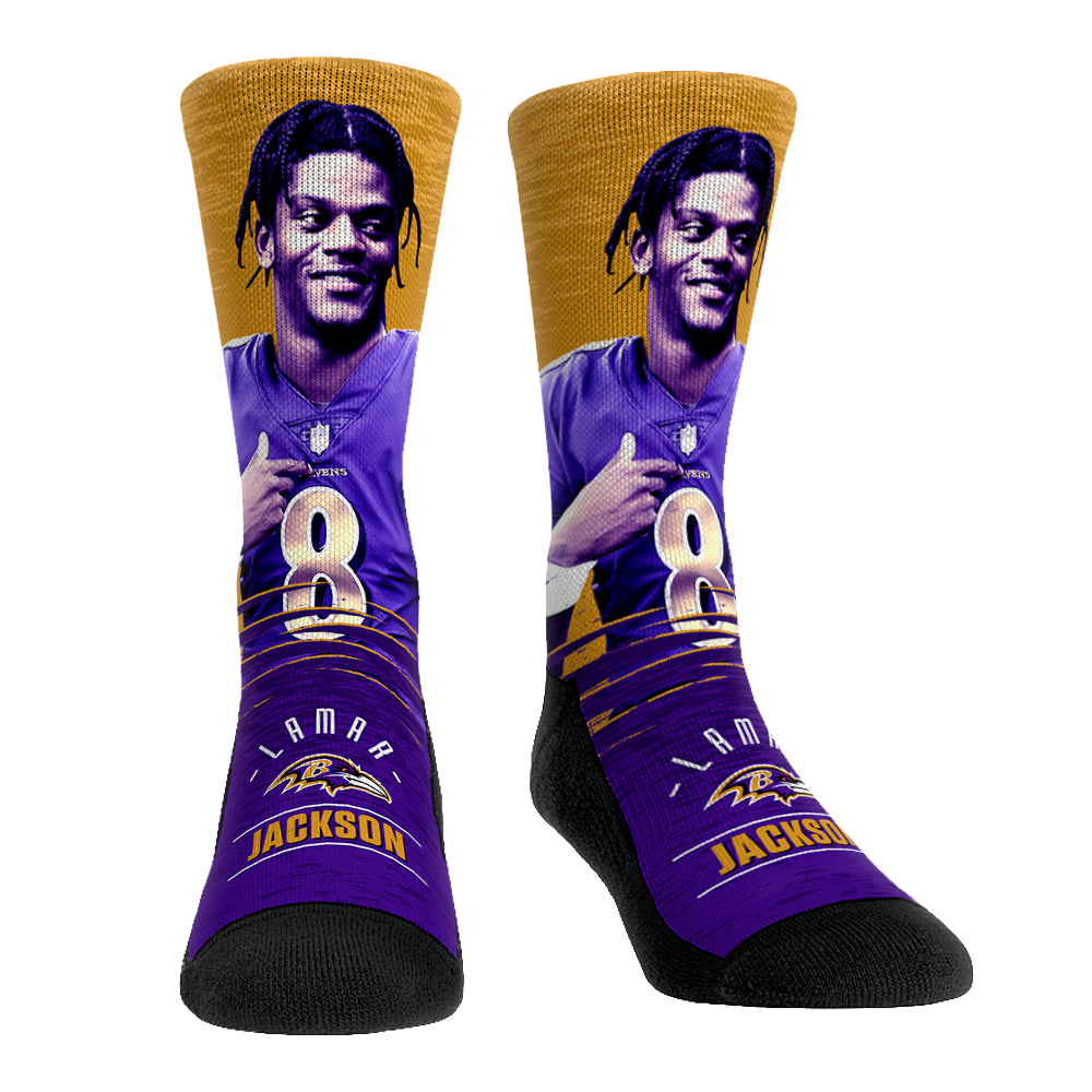 Baltimore Ravens Socks - Jumbotron - Rock 'Em Socks - NFL