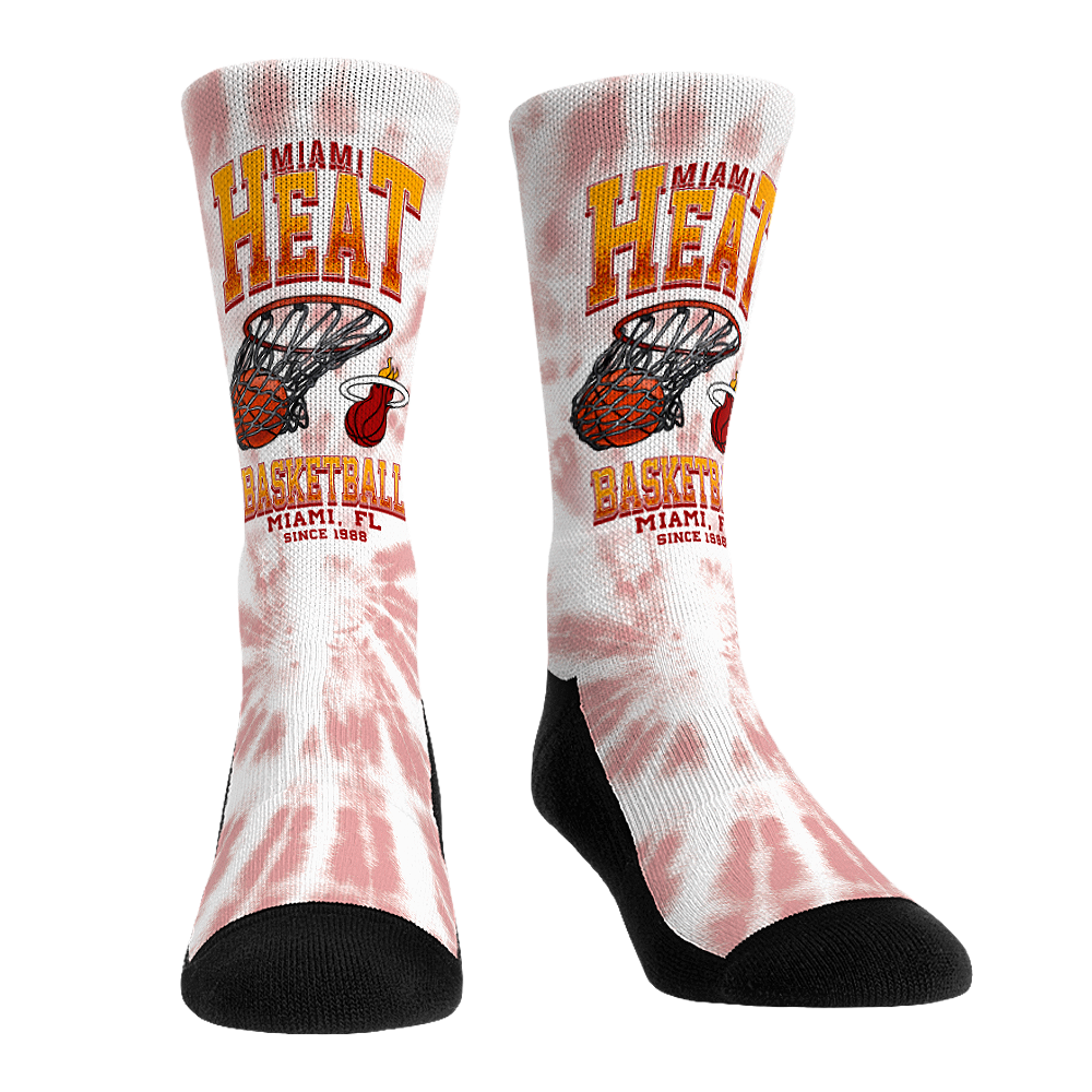 Miami Heat Socks - Vintage Hoop - NBA Socks - Rock 'Em Socks