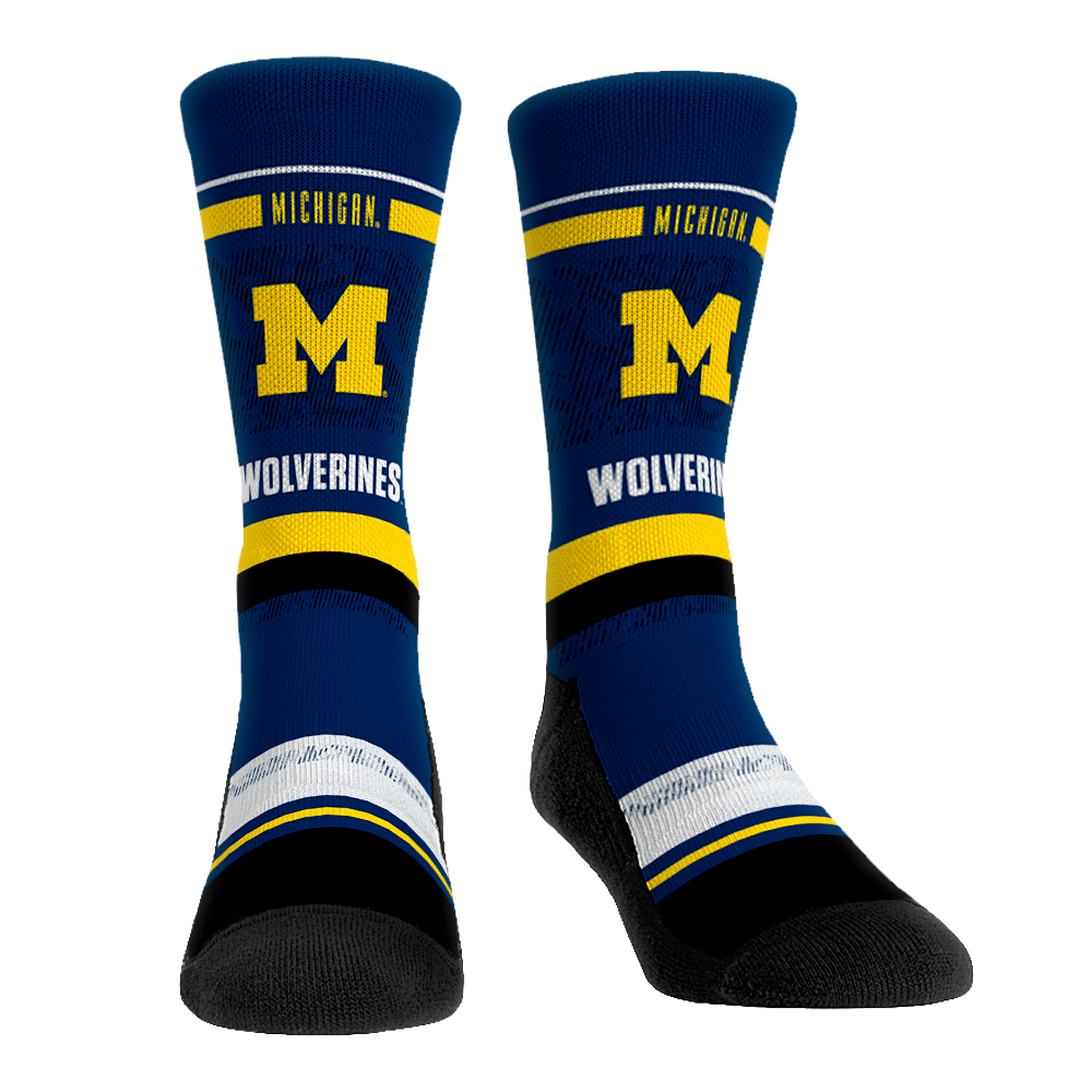 Michigan Wolverines Socks - Franchise Socks - Rock 'Em Socks