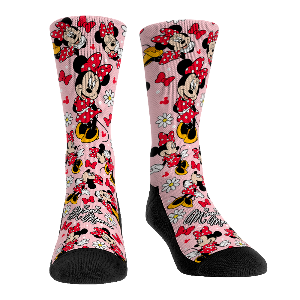 Minnie Mouse Socks - Character All-Over - Disney Socks - Rock 'Em Socks