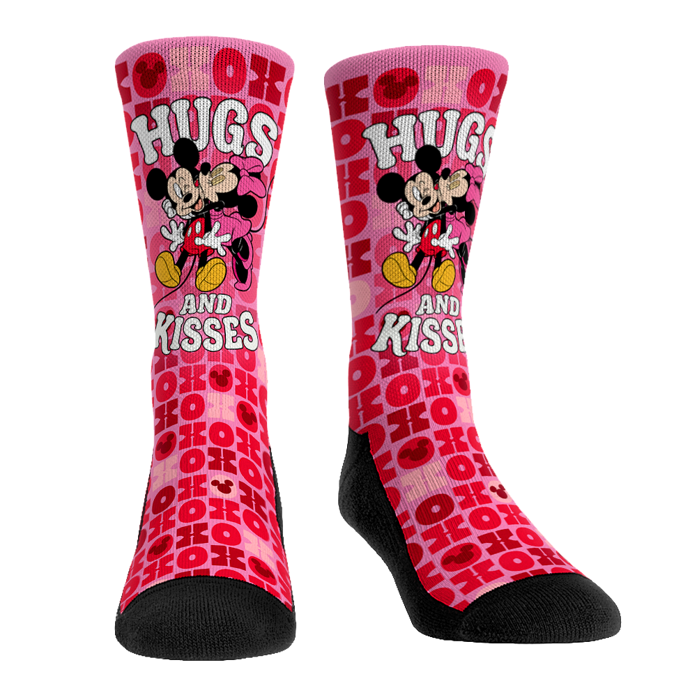 Mickey Mouse Socks - Hugs and Kisses - Disney Socks - Rock 'Em Socks