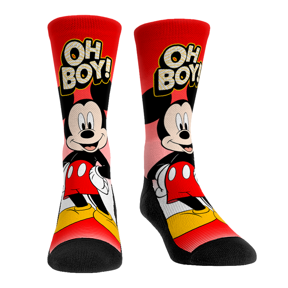 Mickey Mouse Socks - Signature Saying - Disney Socks - Rock 'Em Socks
