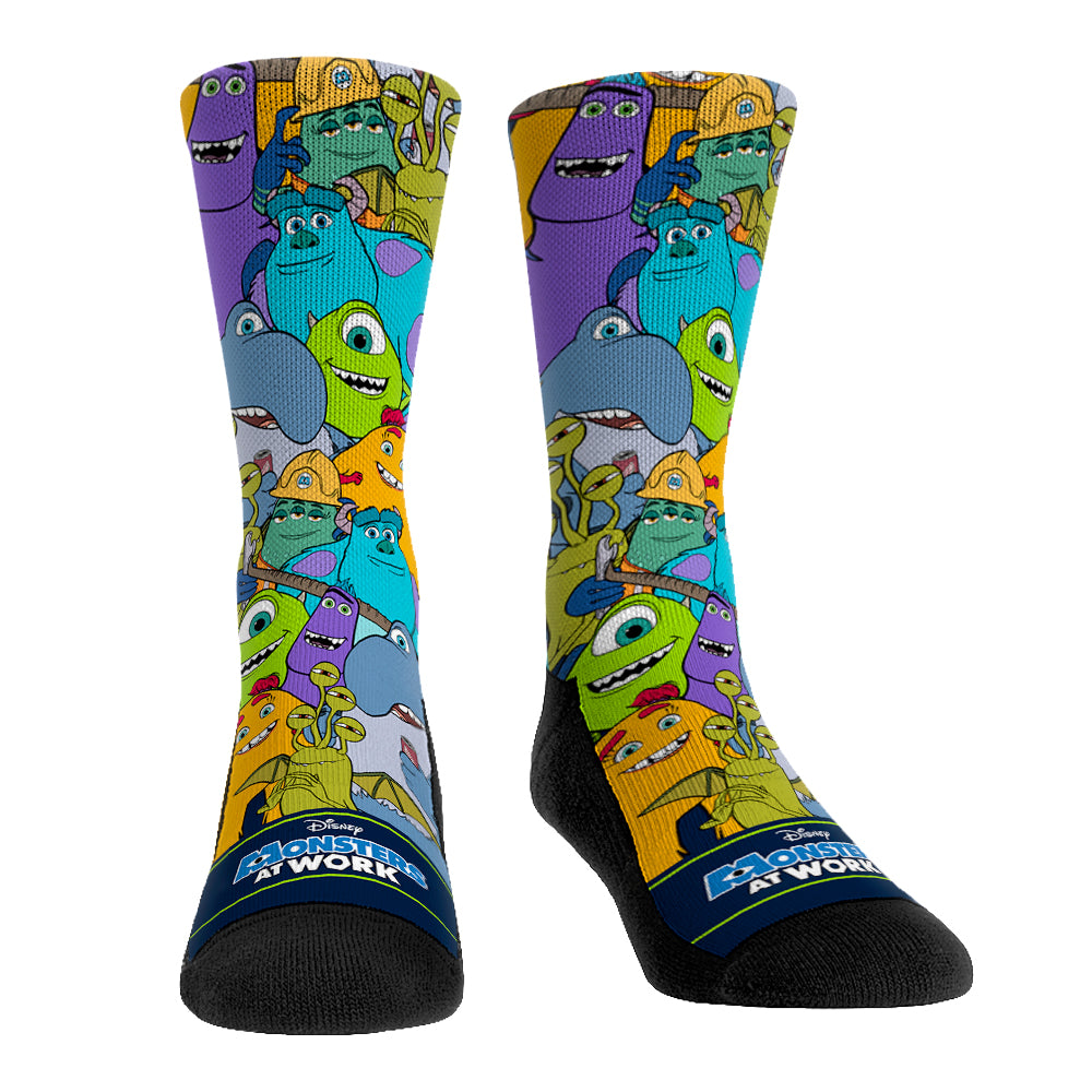 Monsters at Work Socks - Stacked Characters - Rock 'Em Socks