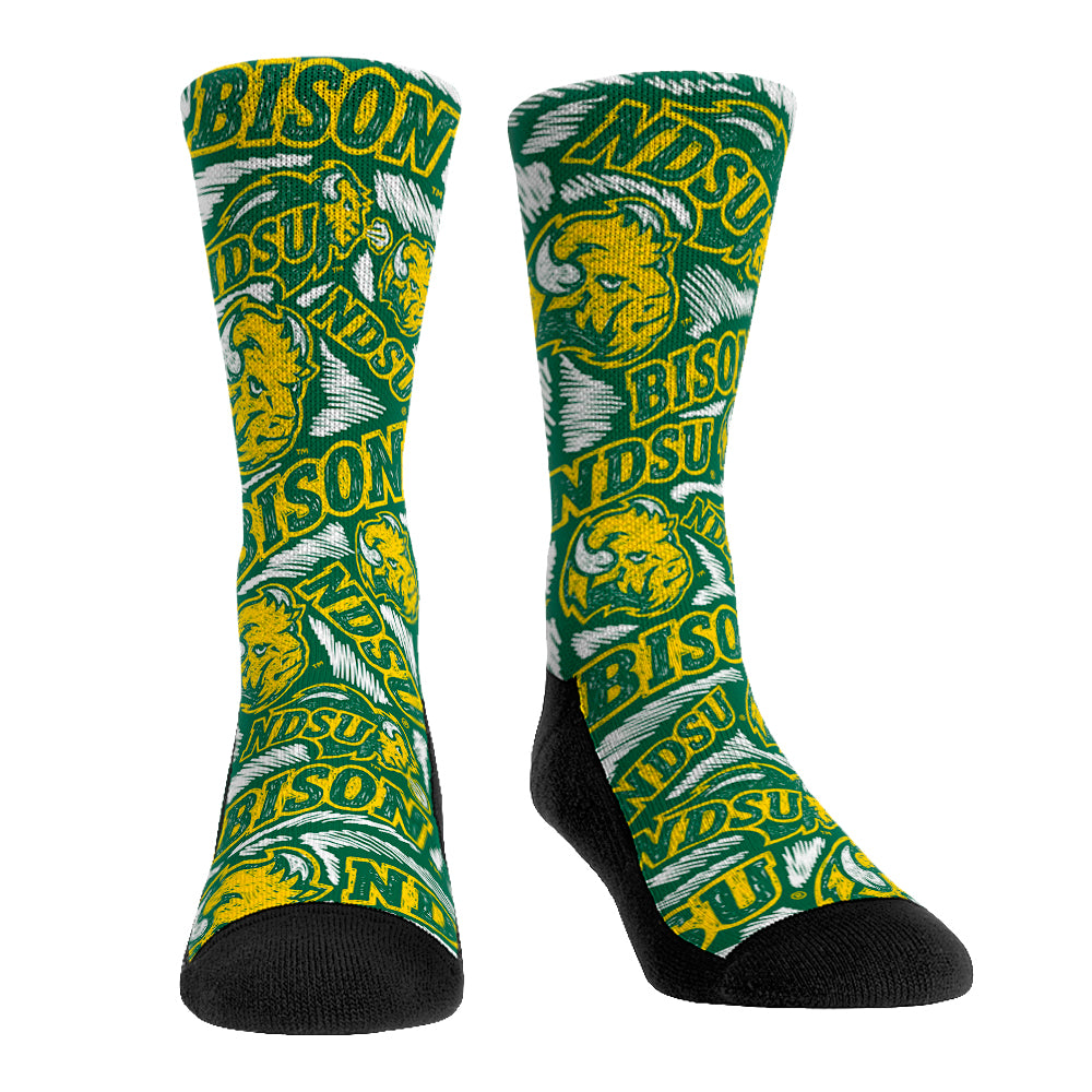 North Dakota State Bison - Logo Sketch – Rock 'Em Socks