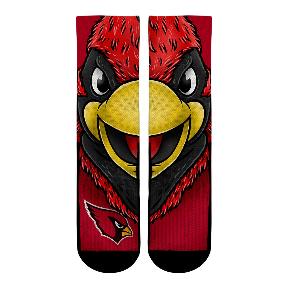 Arizona Cardinals - Split Face Mascot - NFL Socks - Rock 'Em Socks