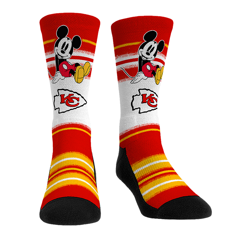Kansas City Chiefs - Disney Sit Stripe - NFL Socks - Rock 'Em Socks