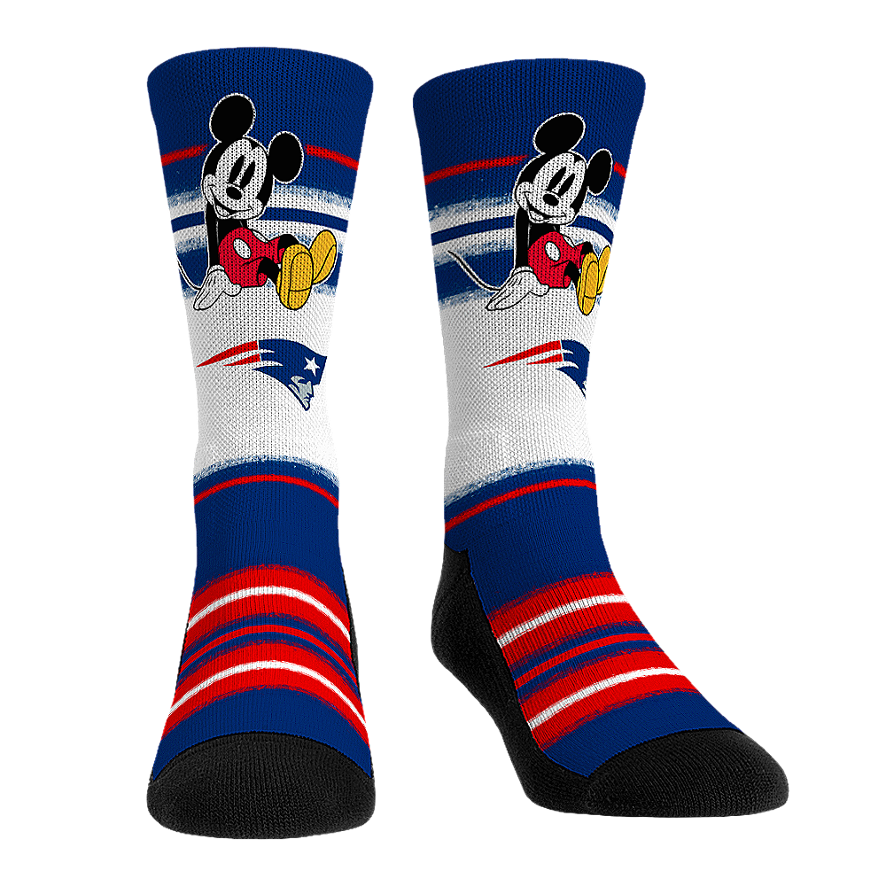 New England Patriots Socks - Disney Sit Stripe - NFL Socks - Rock 'Em Socks