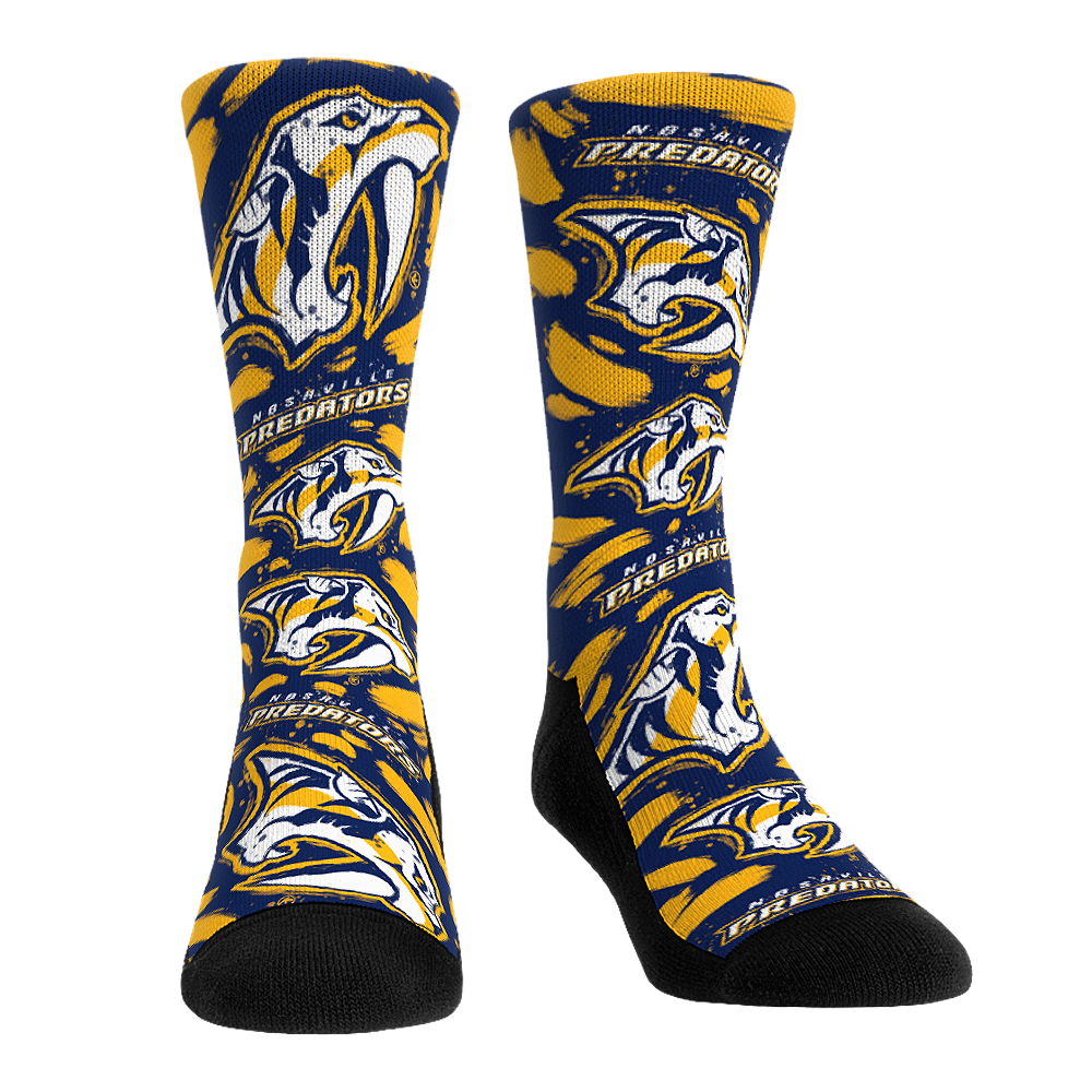 Nashville Predators Socks - Logo Paint - NHL Socks - Rock 'Em Socks