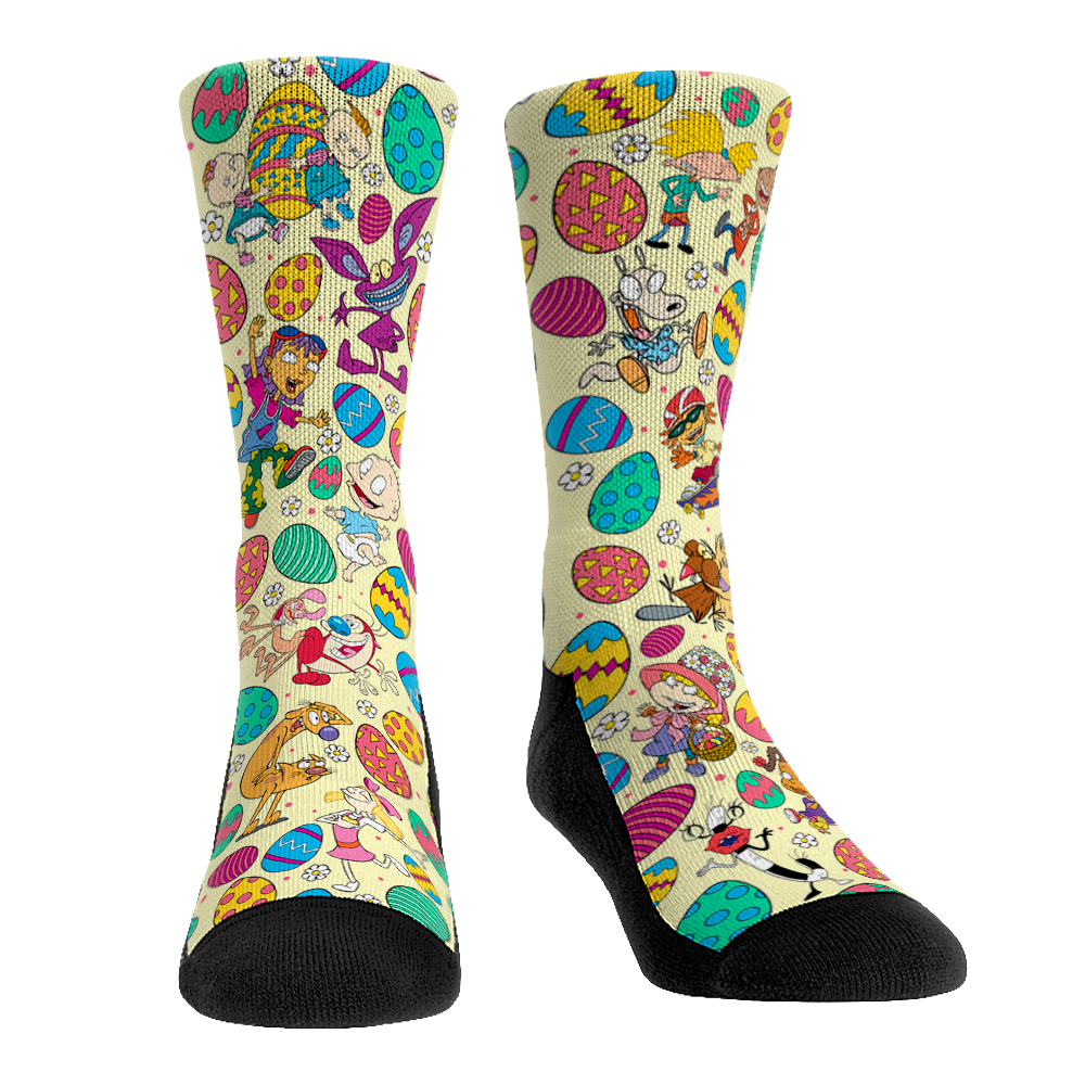 Nickelodeon Socks - 90s Easter All-Over Socks - Rock 'Em Socks