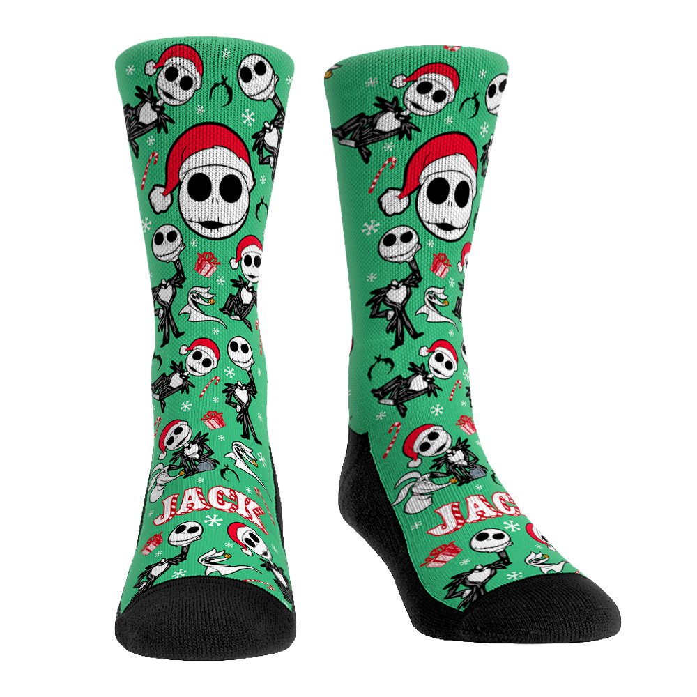 The Nightmare Before Christmas Socks - Santa Jack All-Over - Disney ...