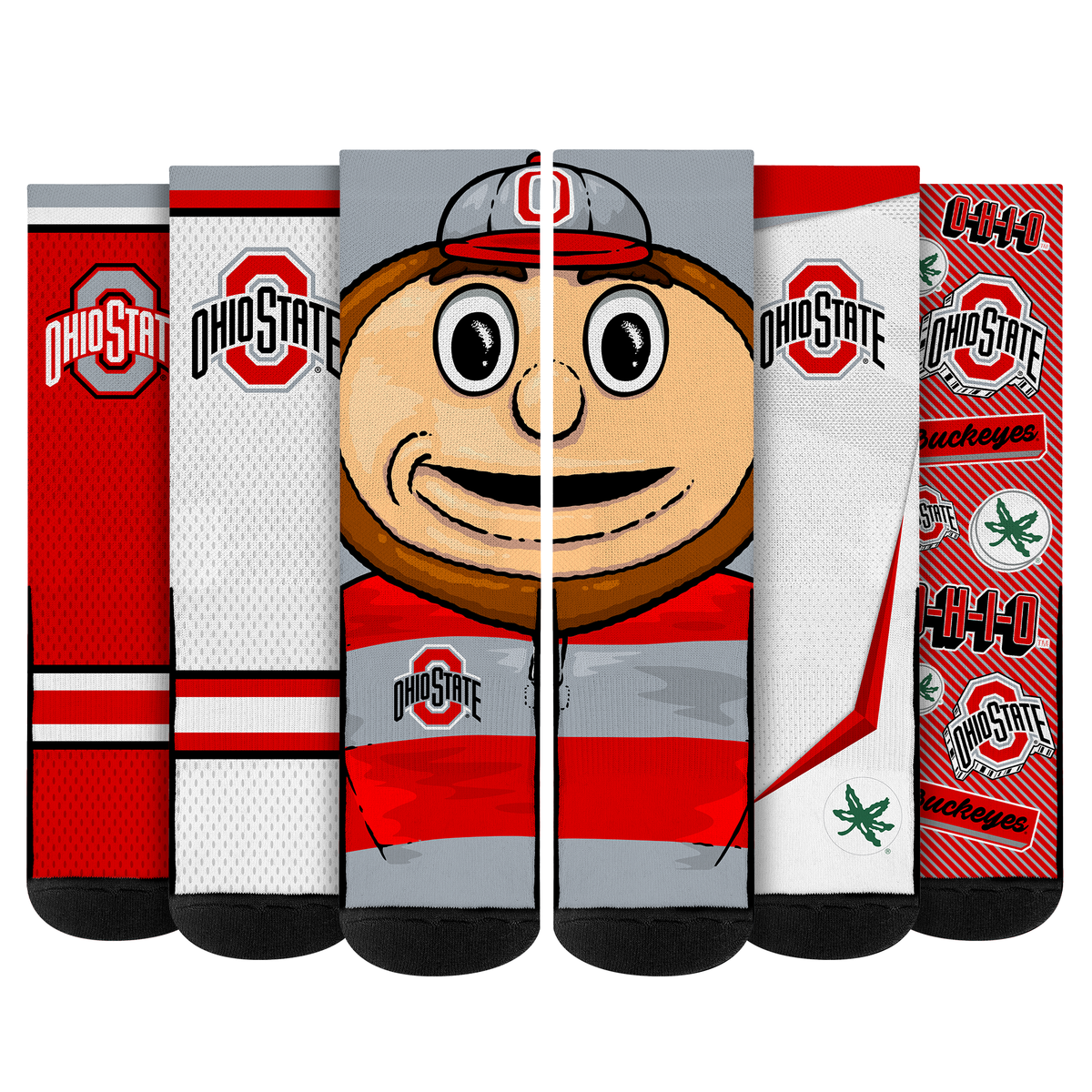 Ohio State Buckeyes - Super Fan Bundle 5-Pack – Rock 'Em Socks