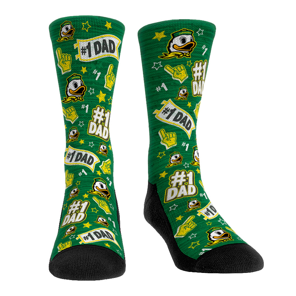 Oregon Ducks Socks - #1 Dad Socks - Rock 'Em Socks