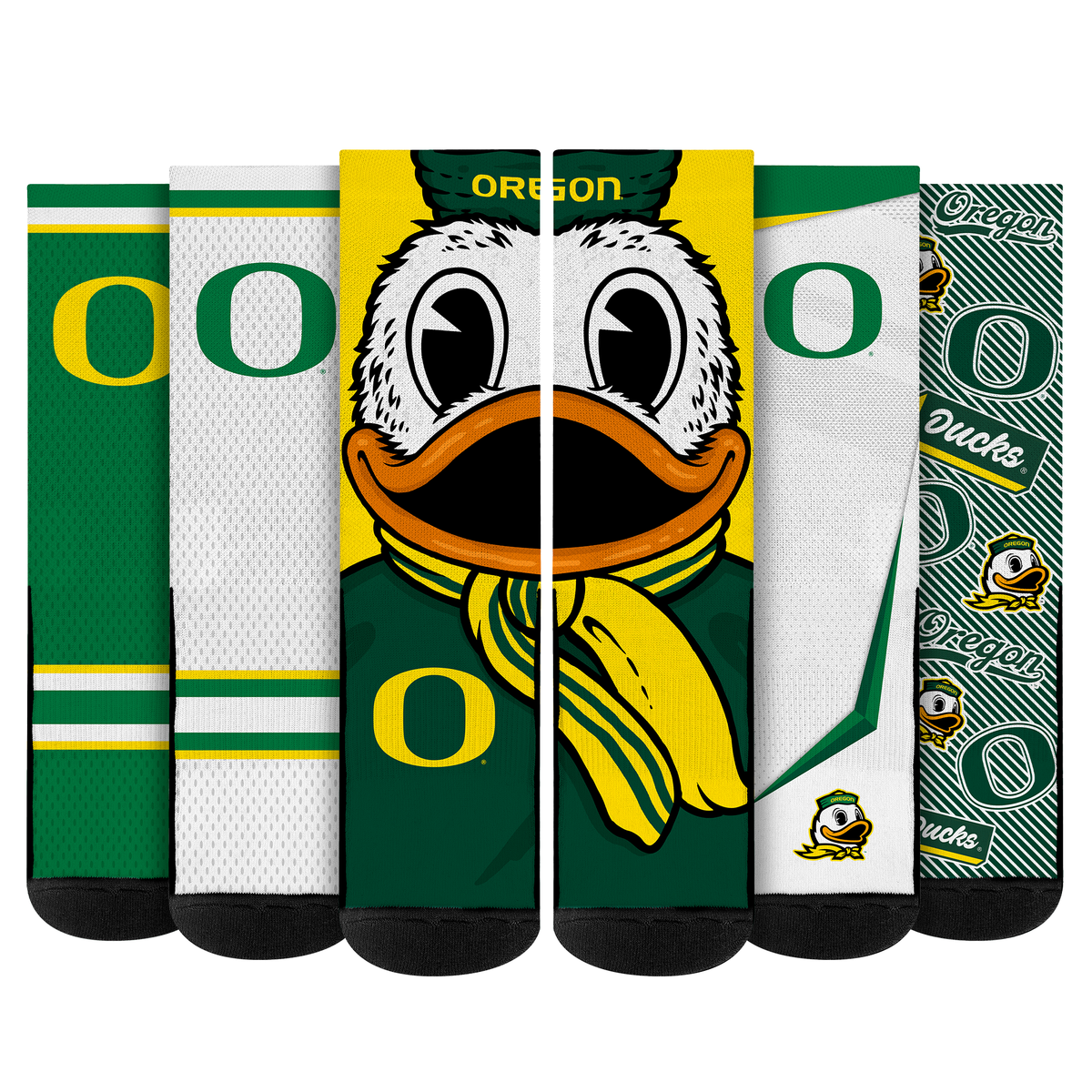 Oregon Ducks - Super Fan Bundle 5-Pack – Rock 'Em Socks