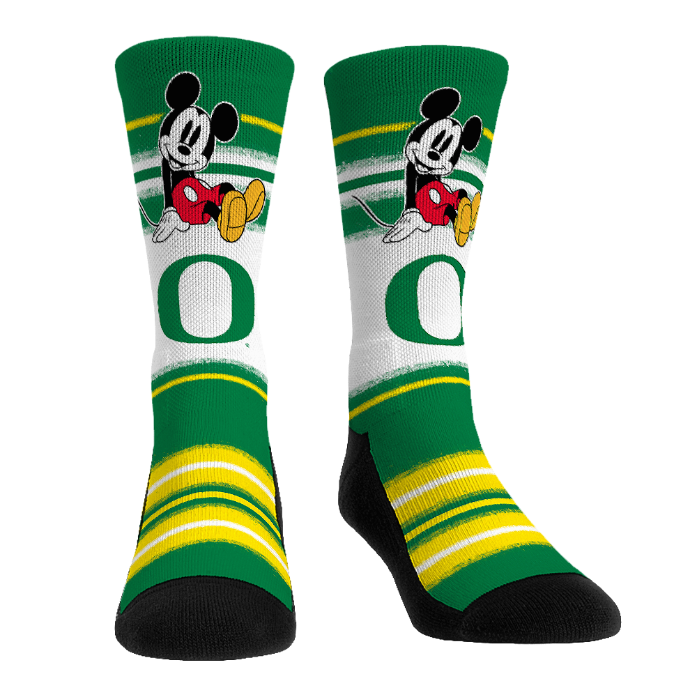 Oregon Ducks x Disney Socks - Sit Stripe - Rock 'Em Socks