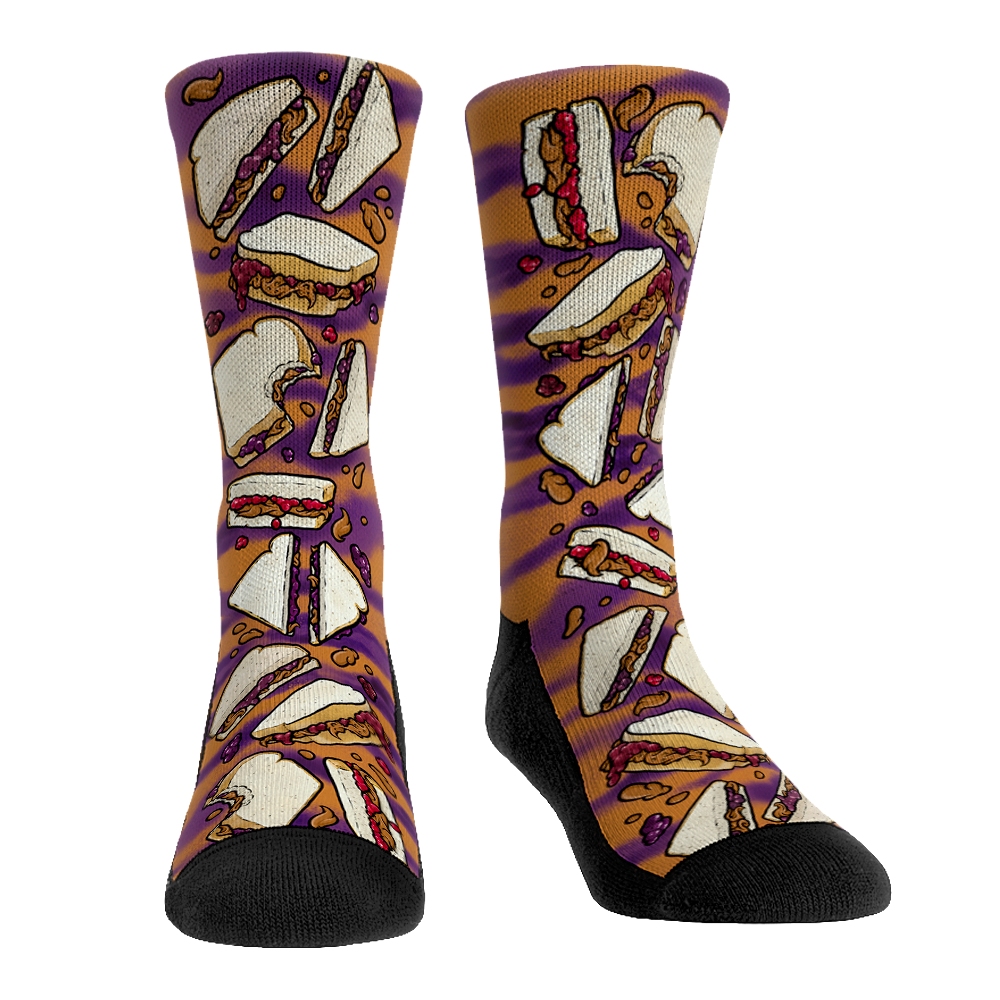 Peanut Butter & Jelly Sandwiches Socks - Rock 'Em Socks - Food Socks