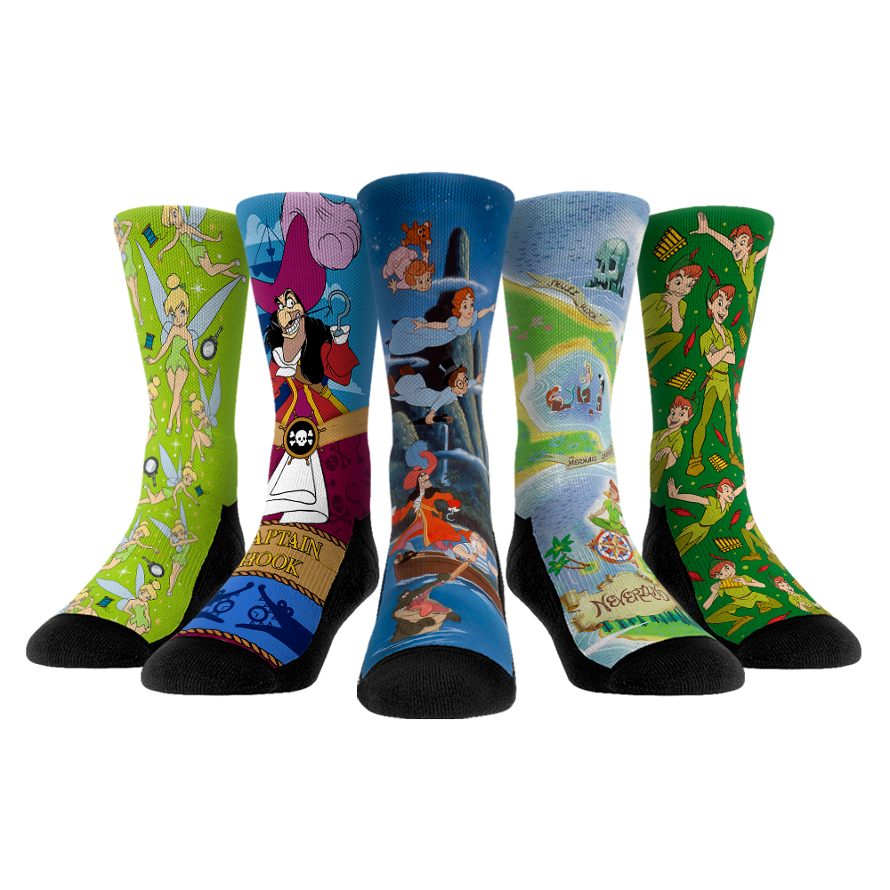 Peter Pan Socks - 5-Pack - Disney Socks - Rock 'Em Socks