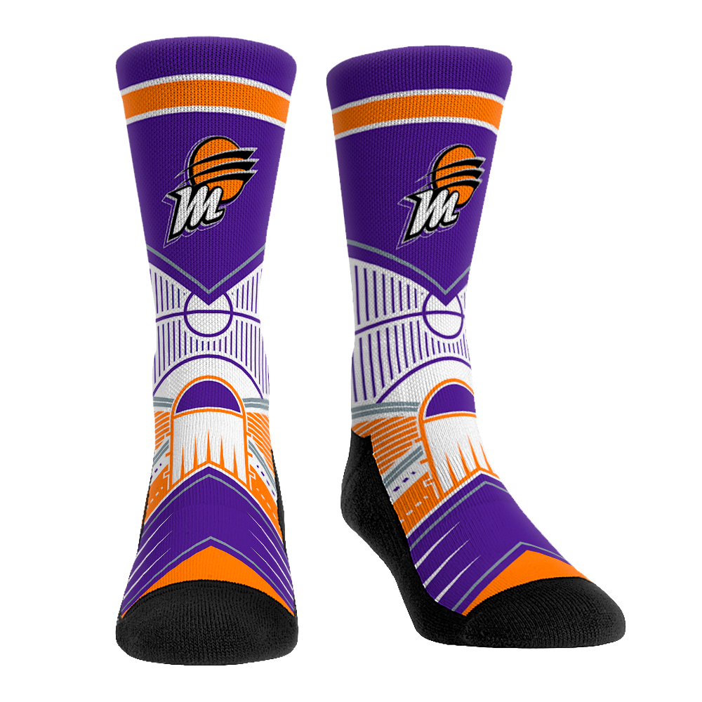 Phoenix Mercury Socks - Full Court Press - WNBA Socks - Rock 'Em Socks