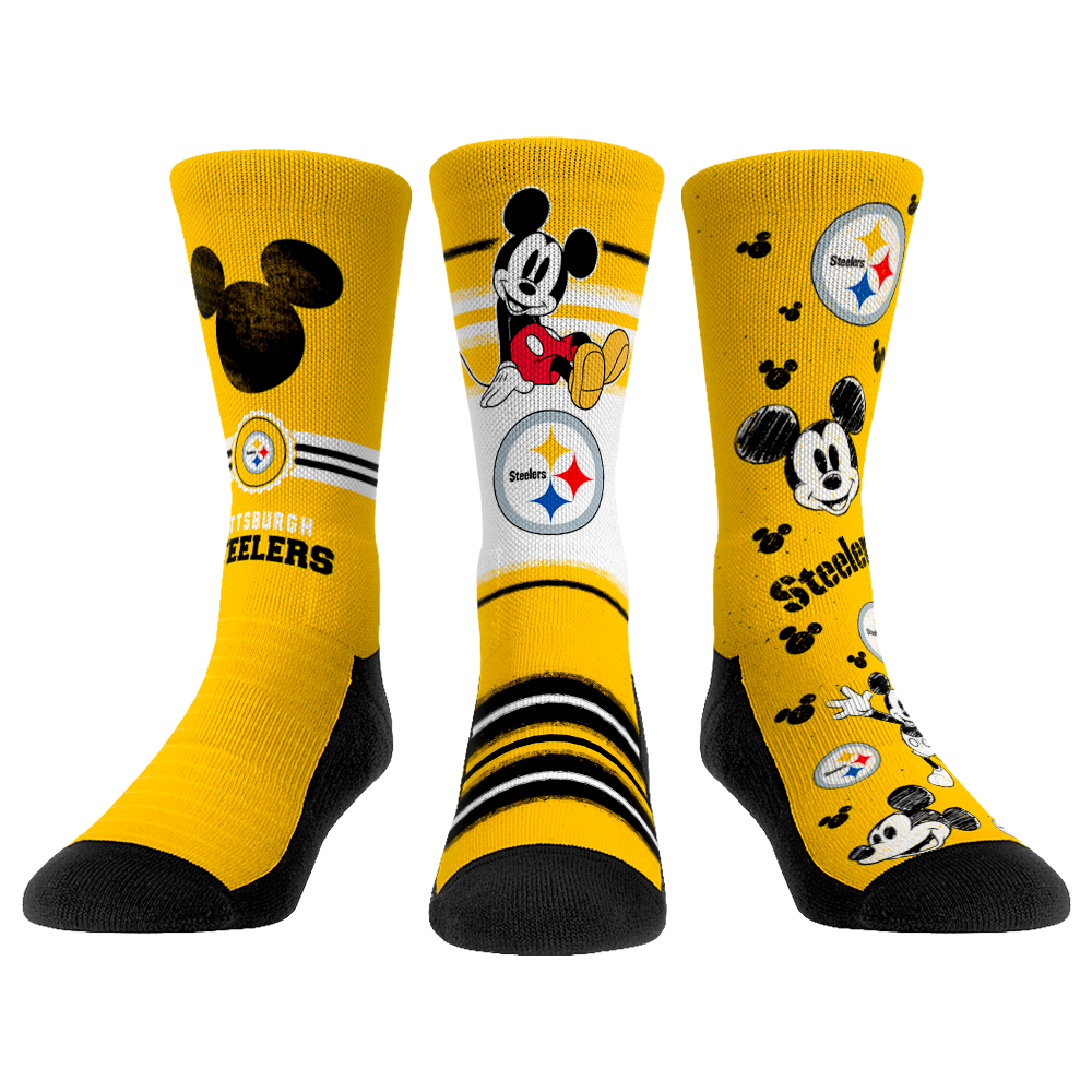 Pittsburgh Steelers Socks - Disney Sit Stripe - NFL Socks - Rock 'Em Socks