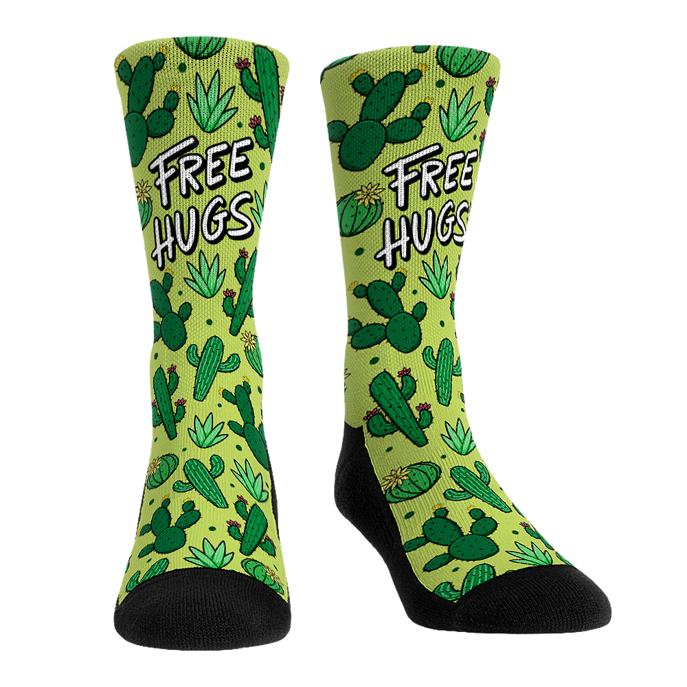 Free Hugs - Cactus Socks - Rock 'Em Socks - Pun Socks